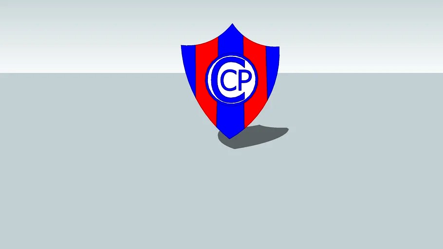 Escudo de Cerro Porteño 3d model