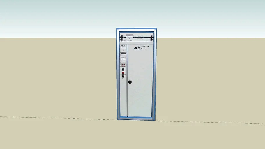 QEI Quantum M-Series Solid state fm broadcast transmitter 3d model