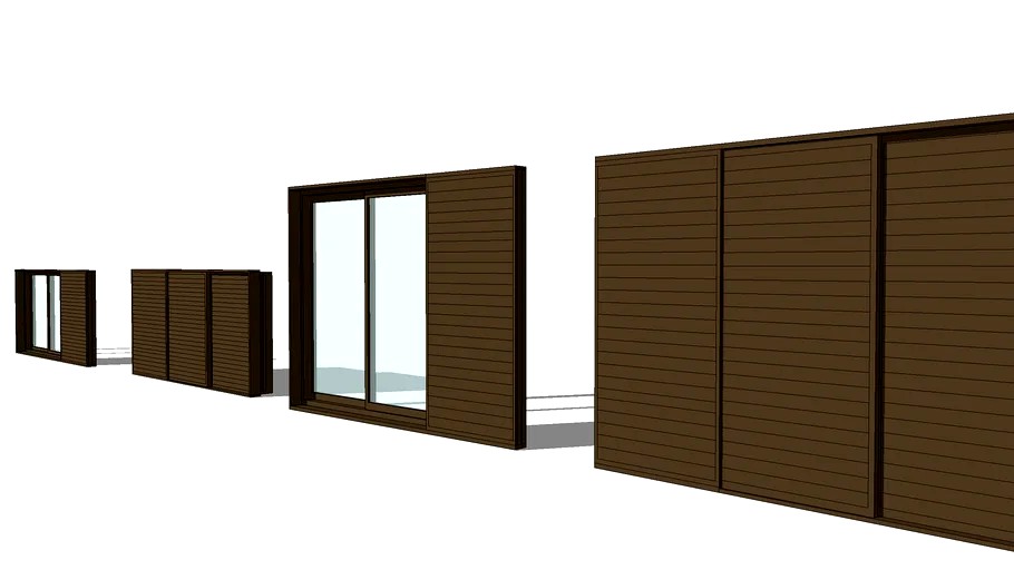 Fenêtres et volets japonais / Windows & Japanese shutters 3d model