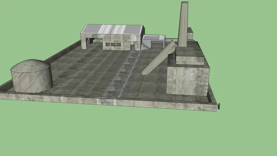 Factory map 3d model