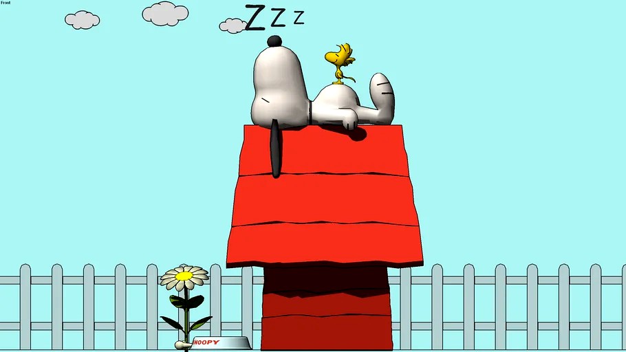Snoopy house 3d model