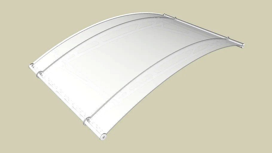 05 Lightline Door Canopy - 1500 Arch 3d model
