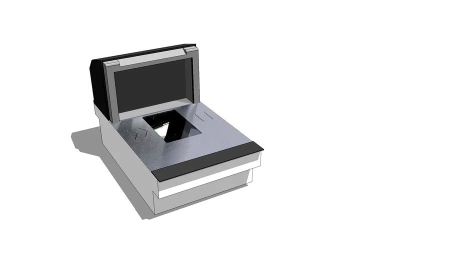 Supermarket Cashier Barcode Scanner 3d model