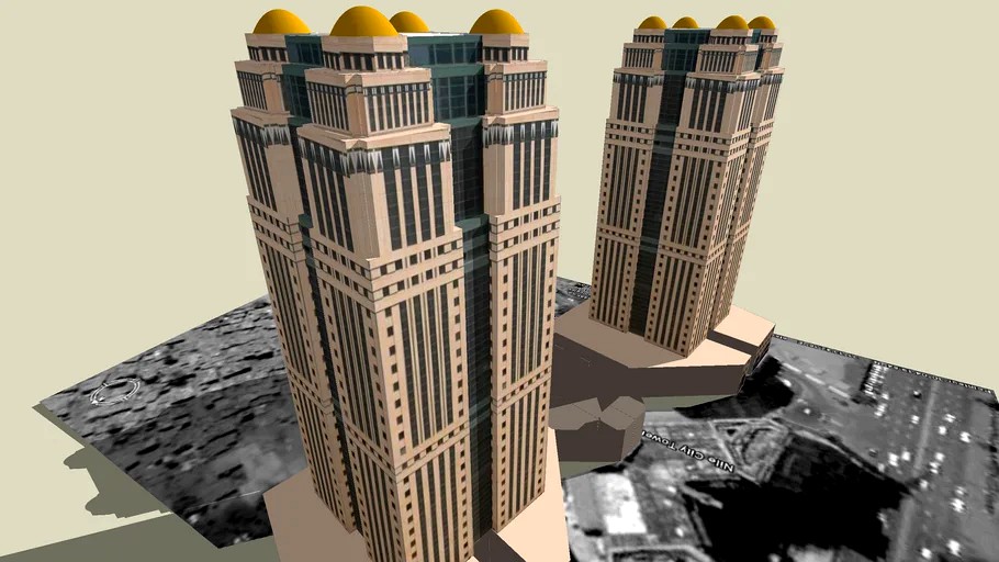 Orascom Towers, Cairo 3d model
