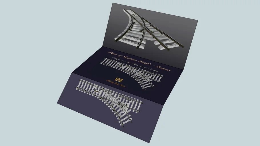 'Rail Track'... 'Points'.. Concrete Sleepers.. 3d model
