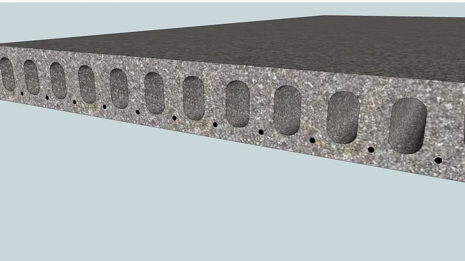 Echo Precast Concrete Slab 150 mm 3d model