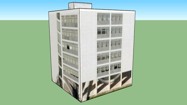 Edificio 7A UPV, España 3d model