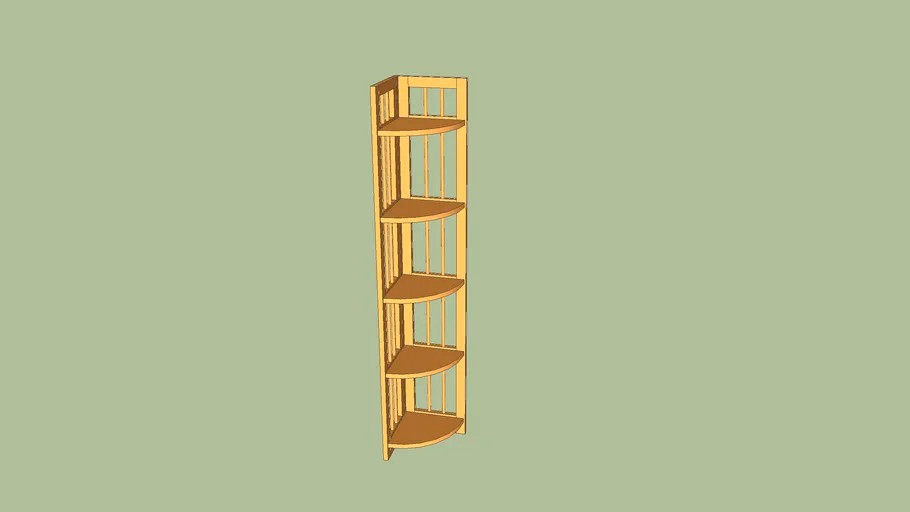 Corner shelf 3d model