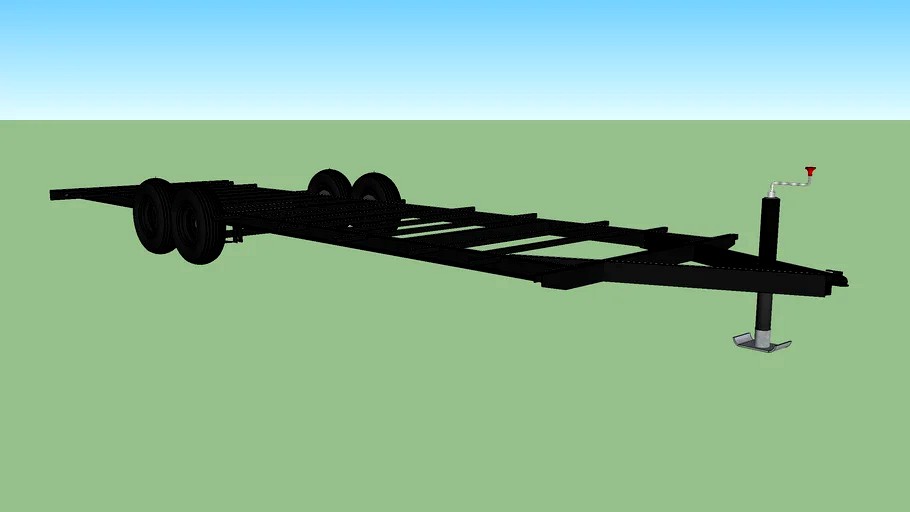 Travel Trailer Frame Complete 3d model