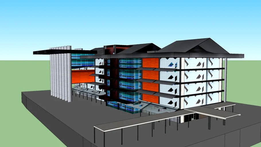 New Faculty of Architecture Building, UWA 3d model