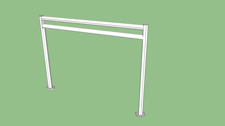 Foundation support frame 3d model