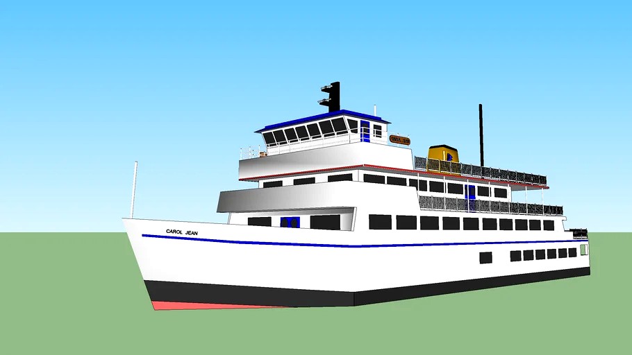 Block Island Ferry 3d model