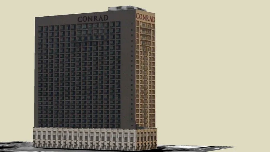 Conrad building, Cairo 3d model