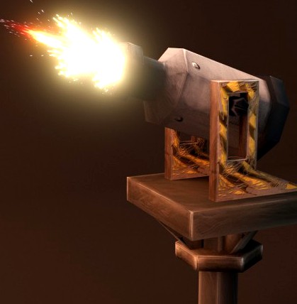 Fire Cannon 3d model