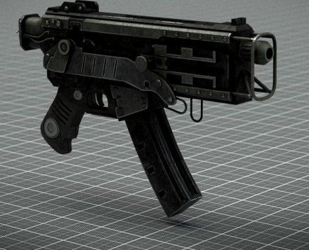 10mm SMG (Fallout) 3d model