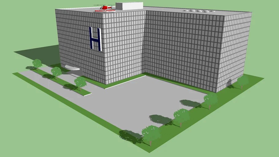 WTP Hospital 3d model