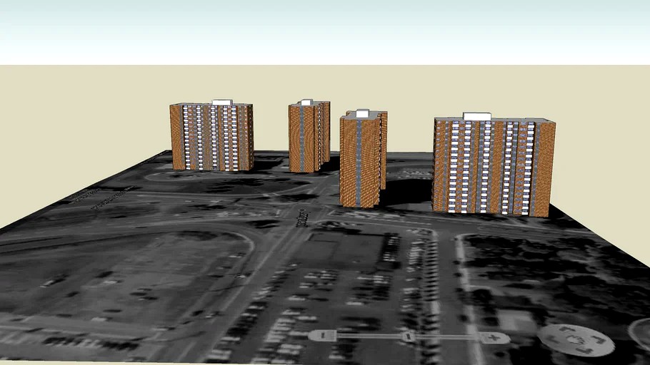 Boardwalk - Longueuil 3d model