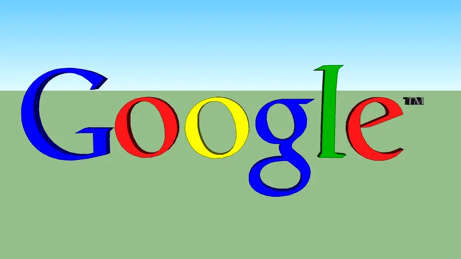 3D Google Logo model