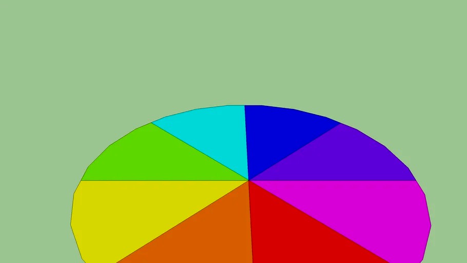 Color Wheel 3d model