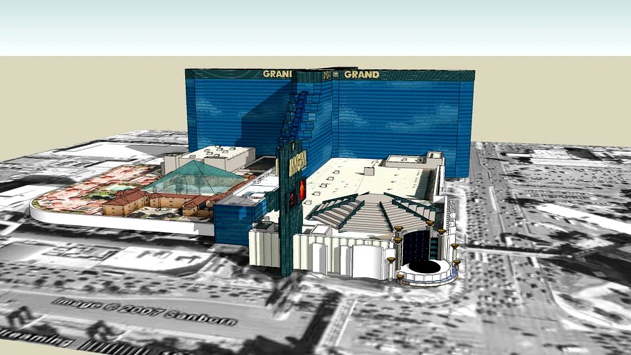 MGM Grand Hotel and Casino 3d model