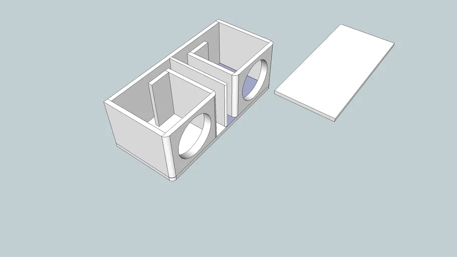 rounded off edges, box lid. 3d model