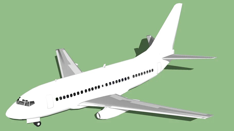 Template - Boeing 737-100 {2Mb} 3d model