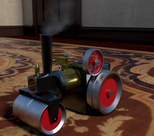 Toy Steamroller 3d model