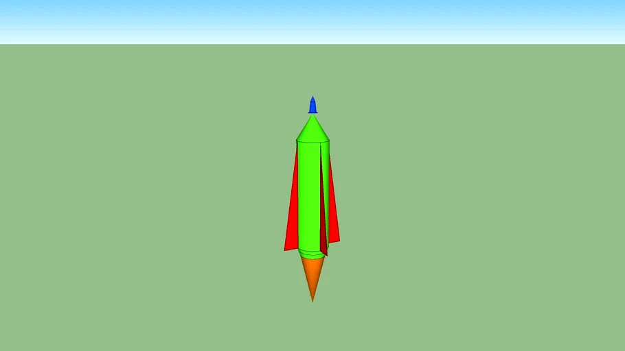 basic rocket 3d model
