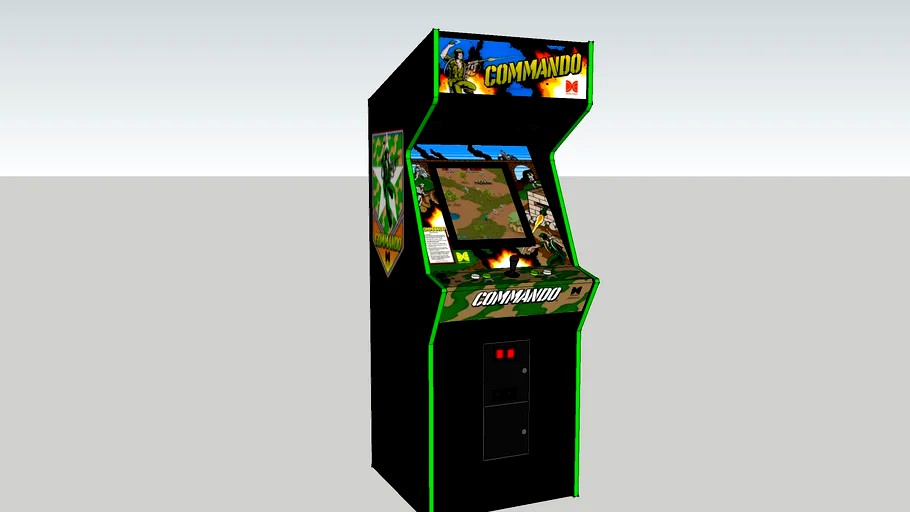 Commando arcade game 3d model