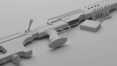 JNG-90 Sniper Rifle 3d model