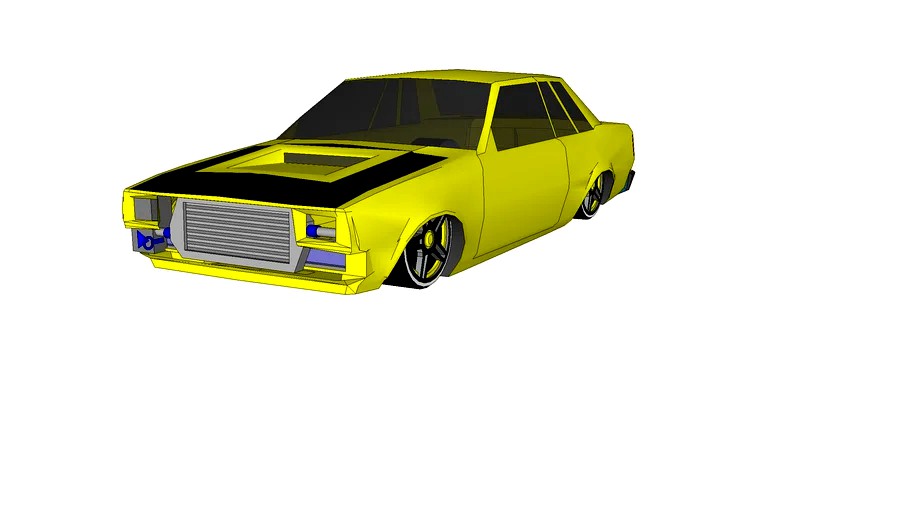 toyota street car 3d model