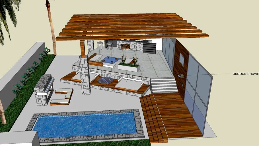 Patio 3d model