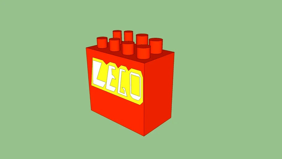 Lego Logo Brick 3d model