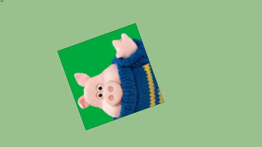 piggy poster 3d model