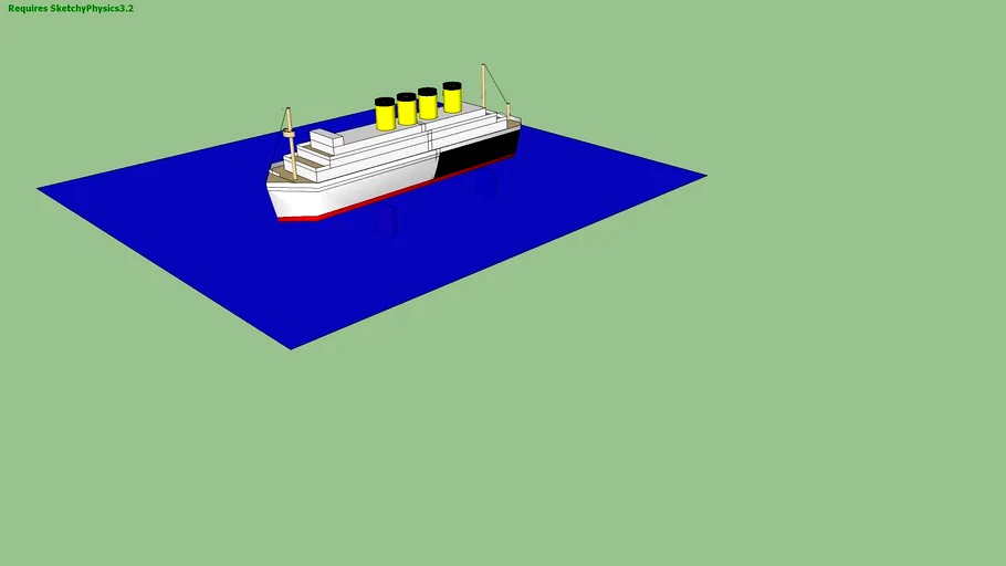 Titanic Realistic Sinking Part:2 (Splits) 3d model