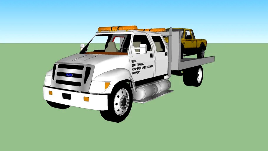 Ford F650 Tow Truck 3d model