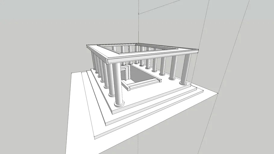 Pillar Basement Entry 3d model