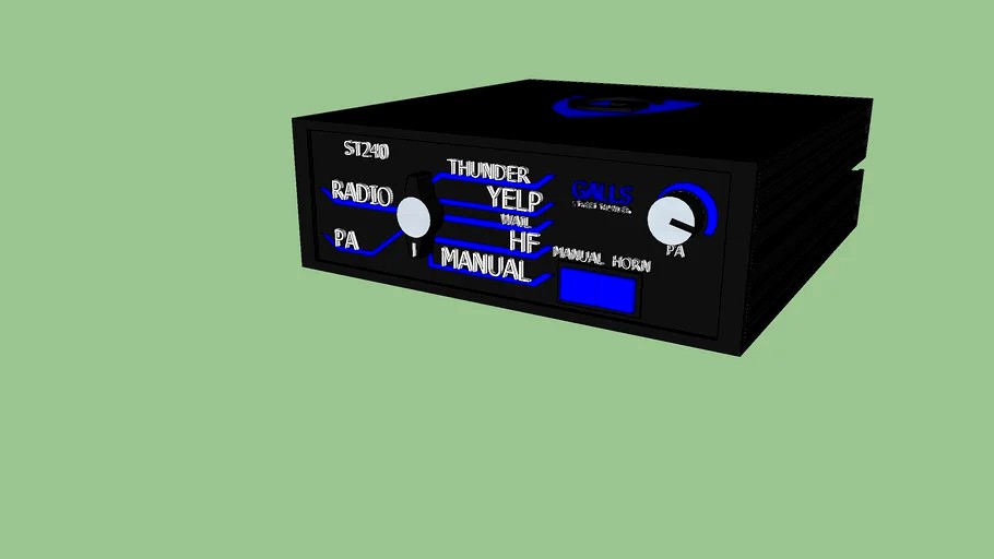 Galls ST240 200 watt siren 3d model
