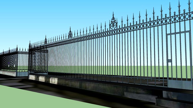 Grilles de fer forgé 3d model
