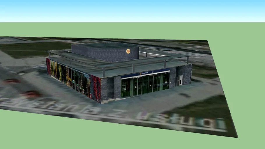 stacja metra Wawrzyszew. 3d model