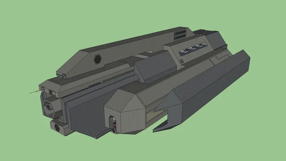 UEF Battlecruiser 3d model