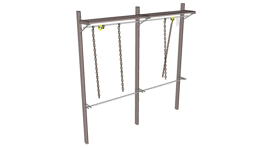 T3 - Sling Storage Rack 3d model