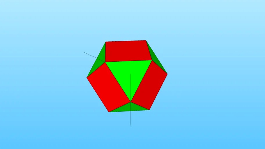 Cuboctahedron 3d model