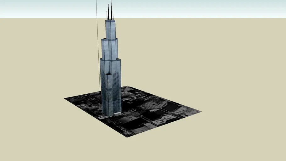 sears tower 3d model