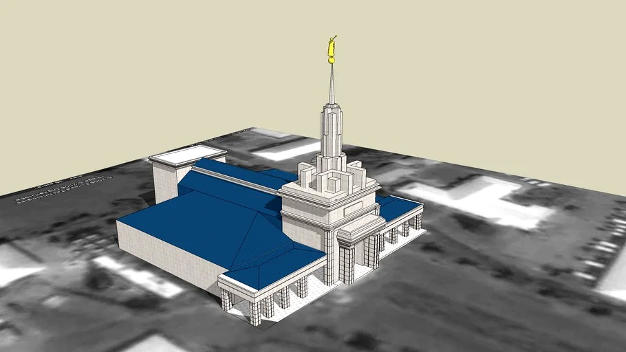 LDS. Templo Mormon, Apia Samoa Temple,22nd operating temple 3d model