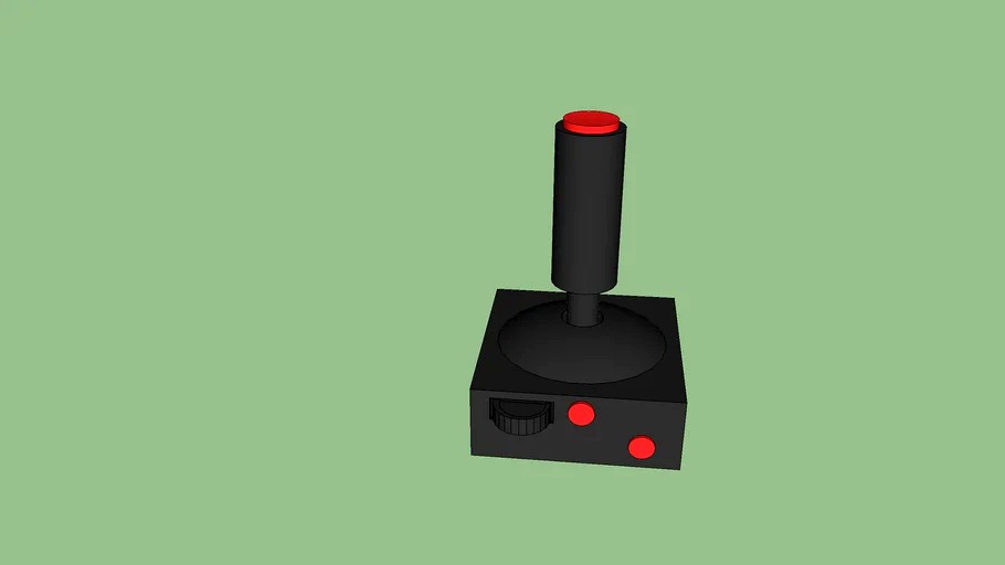 Old Fashioned Joystick 3d model