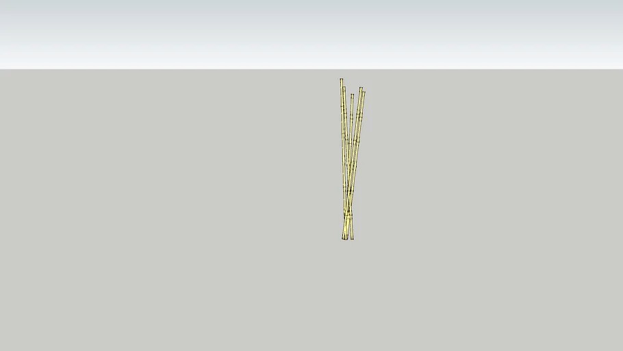 bamboo sticks 3d model