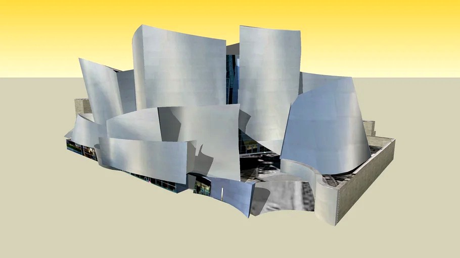 Walt Disney Concert Hall 3d model