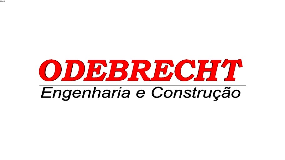 Logo Odebrecht 3d model
