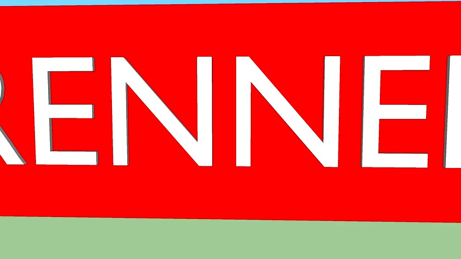 LOGO LOJAS RENNER 3d model